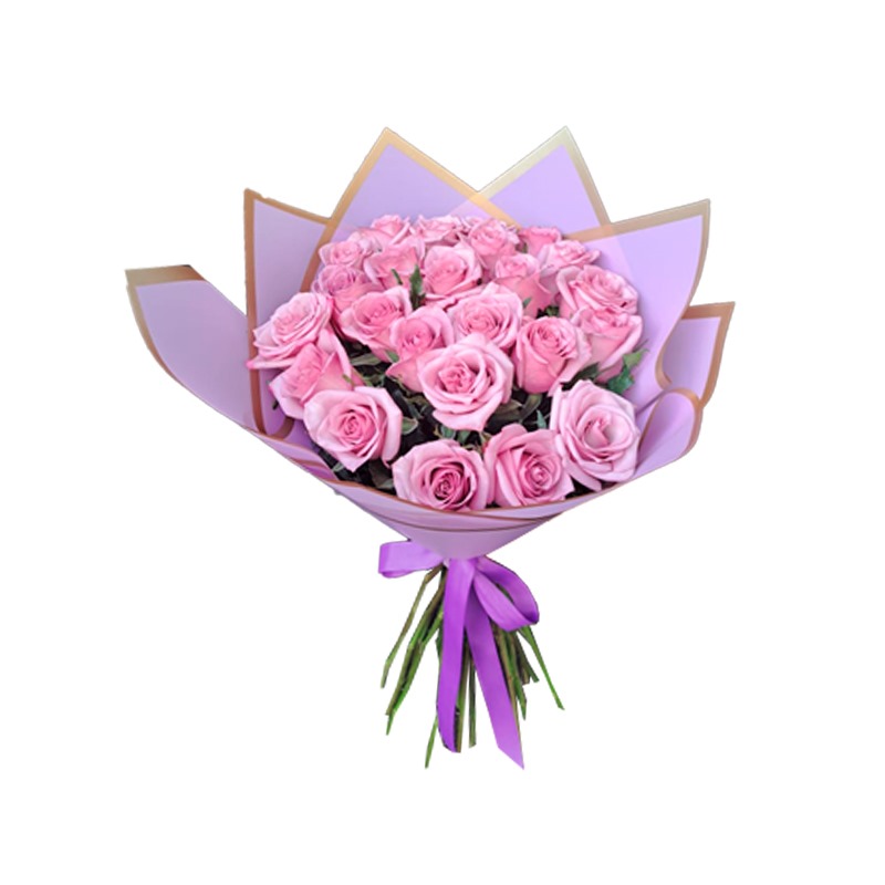 Bouquet 24 rosas lilas | frezzia